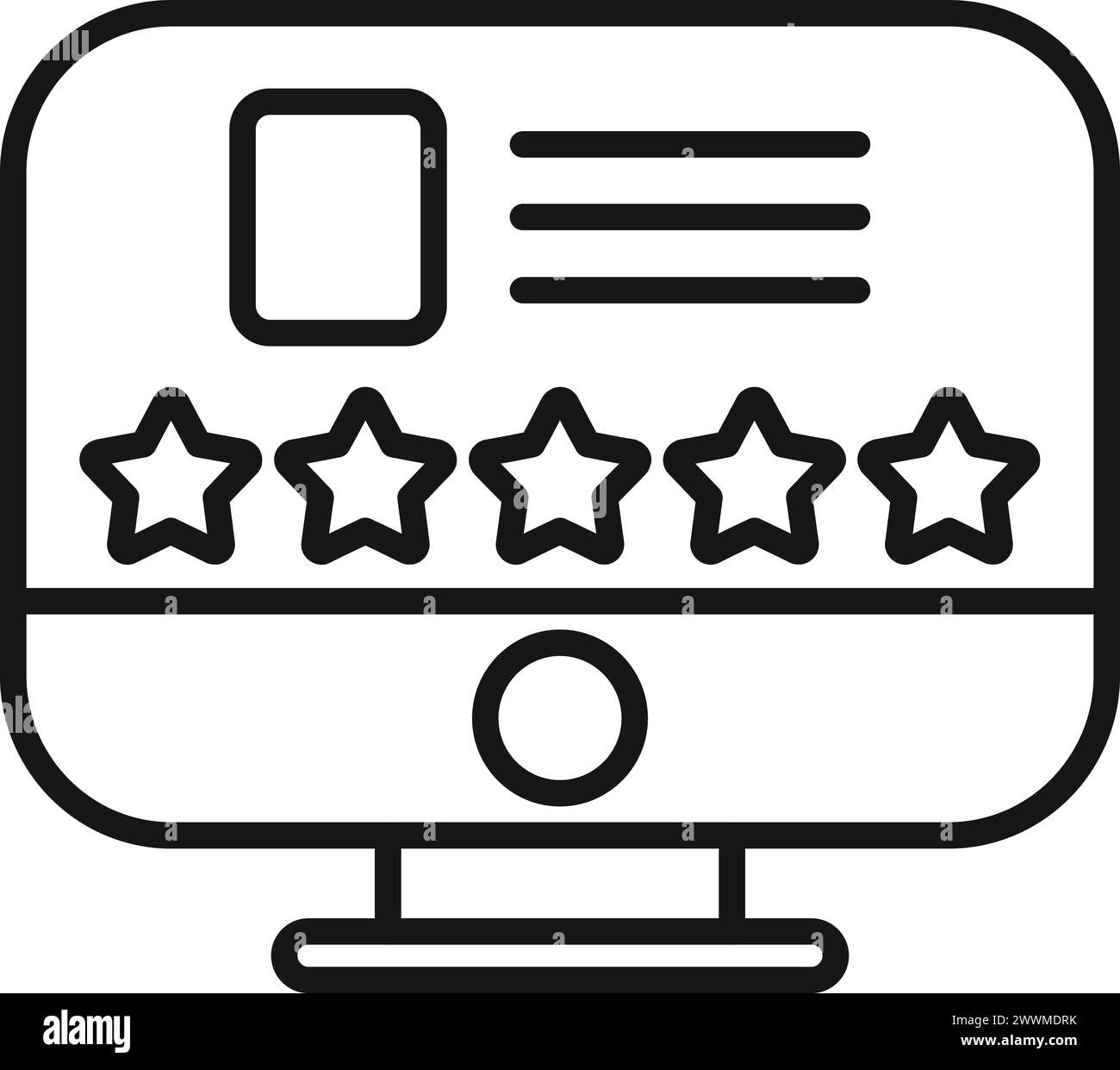 Online rating product icon outline vector. Best corporate rule. Company ...