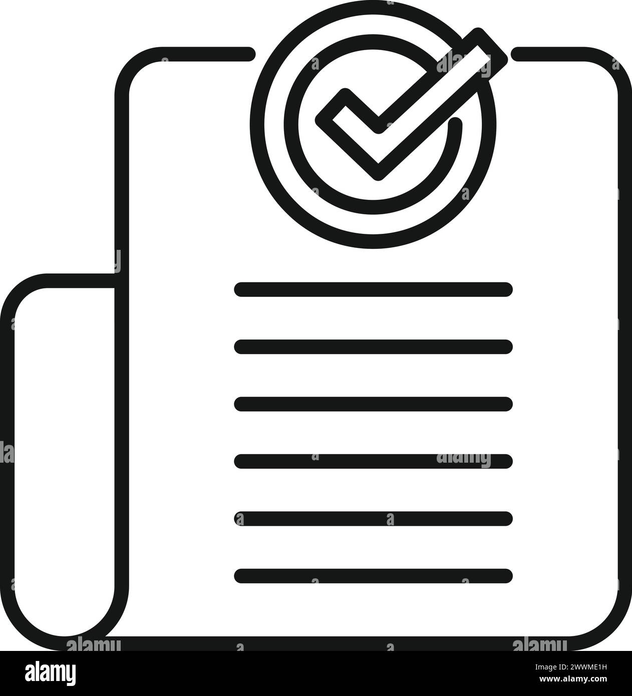 Online control documents icon outline vector. Legal consumer access ...