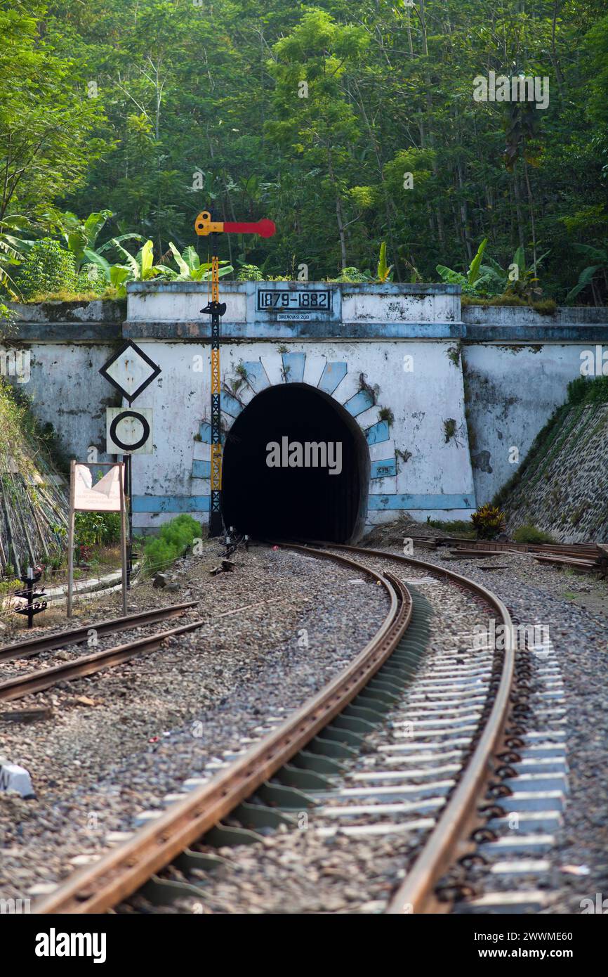 Old tunnel Railway, Lampegan, Cianjur, West Java, Indonesia Stock Photo ...