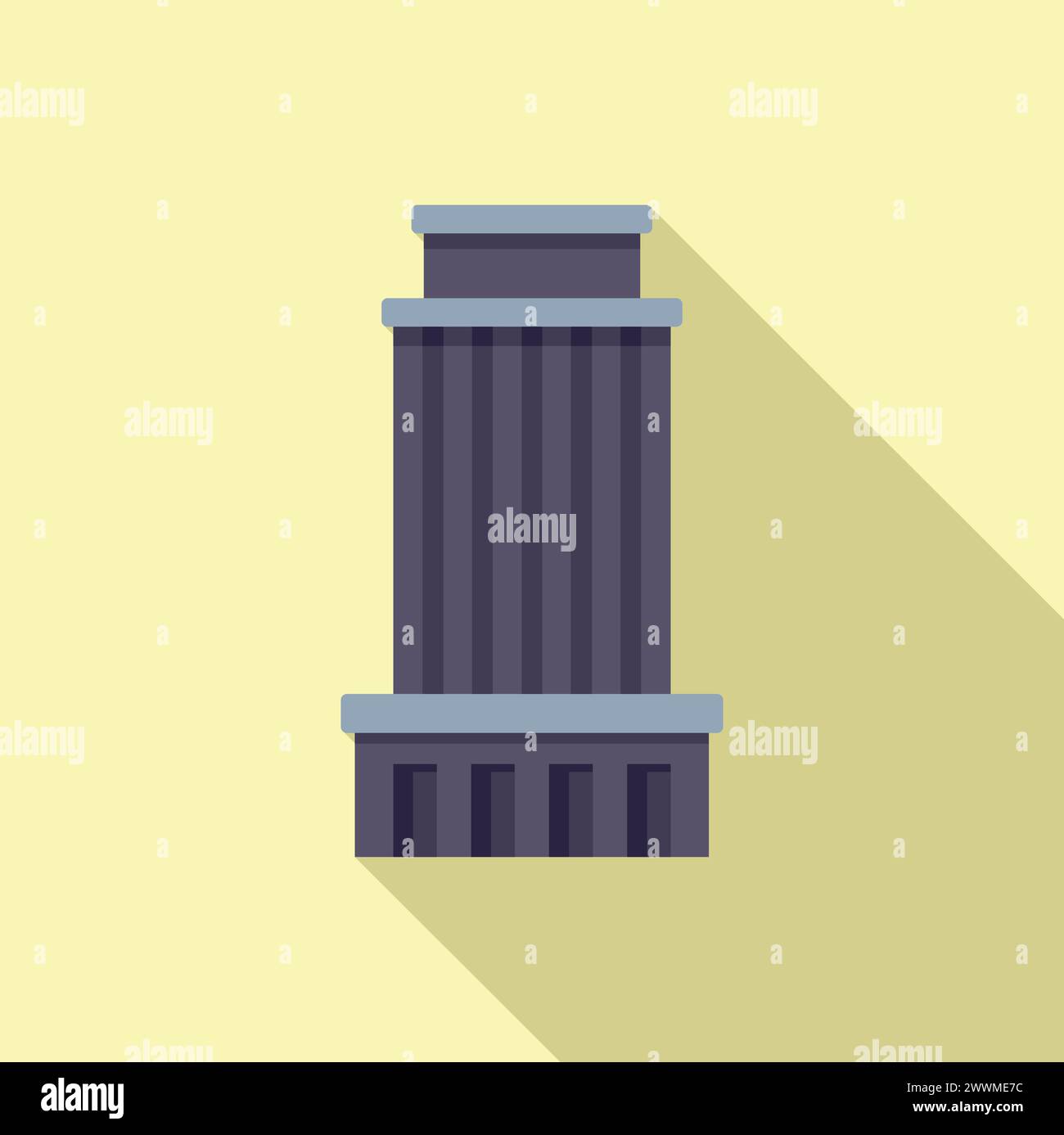 Architecture multistory building icon flat vector. City plan area ...