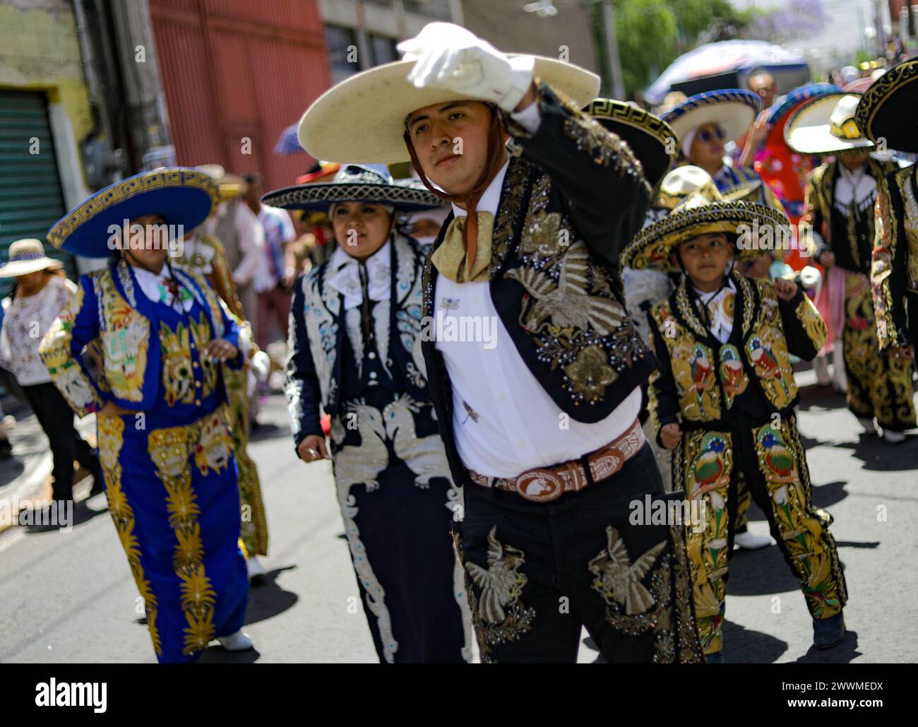 Non Exclusive: March 24, 2024, Mexico City, Mexico: A person dressed as ...