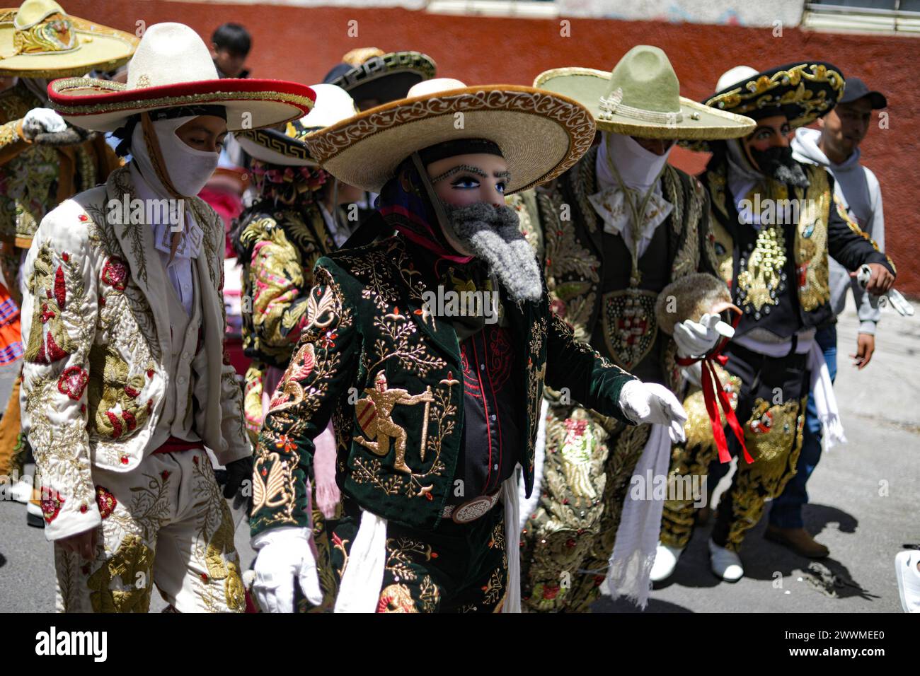 Non Exclusive: March 24, 2024, Mexico City, Mexico: A person dressed as ...