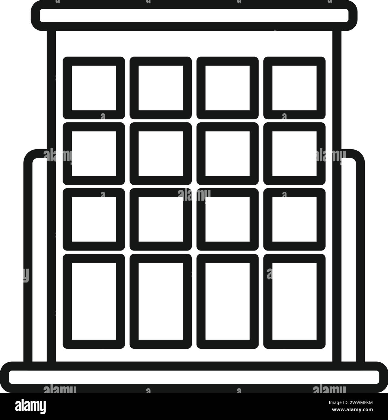 Gym multistory building icon outline vector. City area design. Small ...