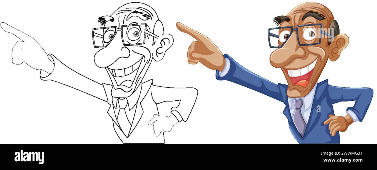 Business cartoon enthusiasm hi-res stock photography and images - Alamy