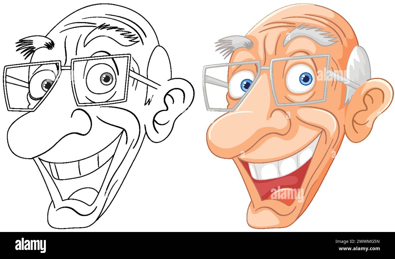 Delighted emotions Stock Vector Images - Alamy