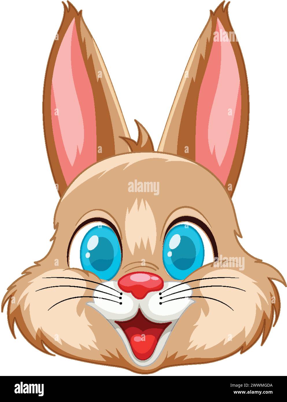 Rabbit blue eyes in Stock Vector Images - Alamy
