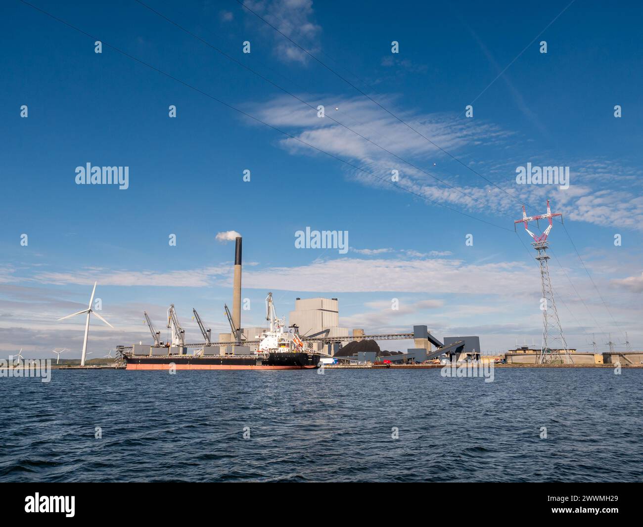 Nordjylland Power Station, heat and power plant along Limfjord in ...