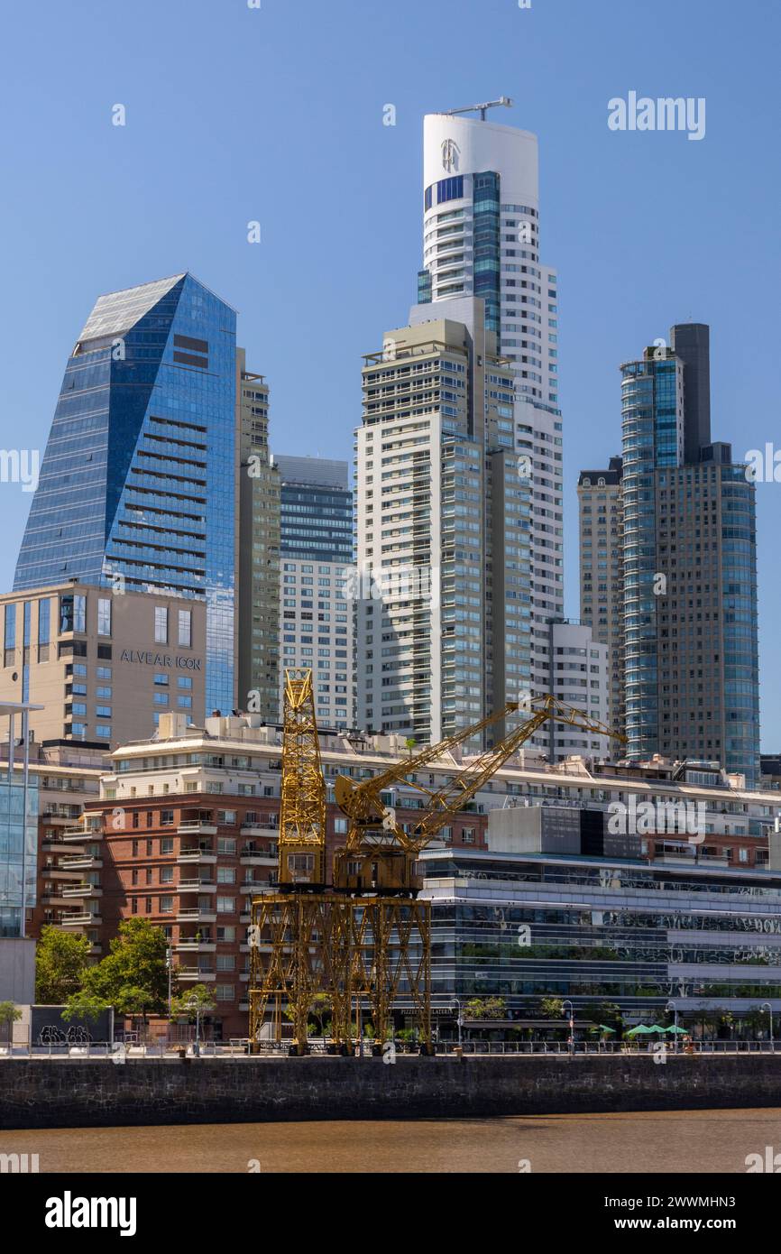 Modern skyrise buildings in Puerto Madero, Buenos Aires Stock Photo - Alamy