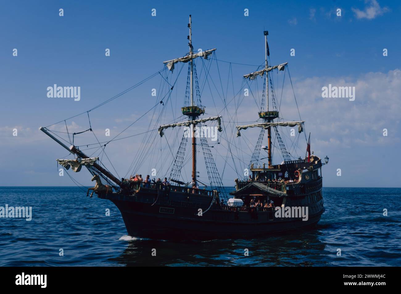 The ship in Darlowo Baltic Sea. Poland Stock Photo - Alamy