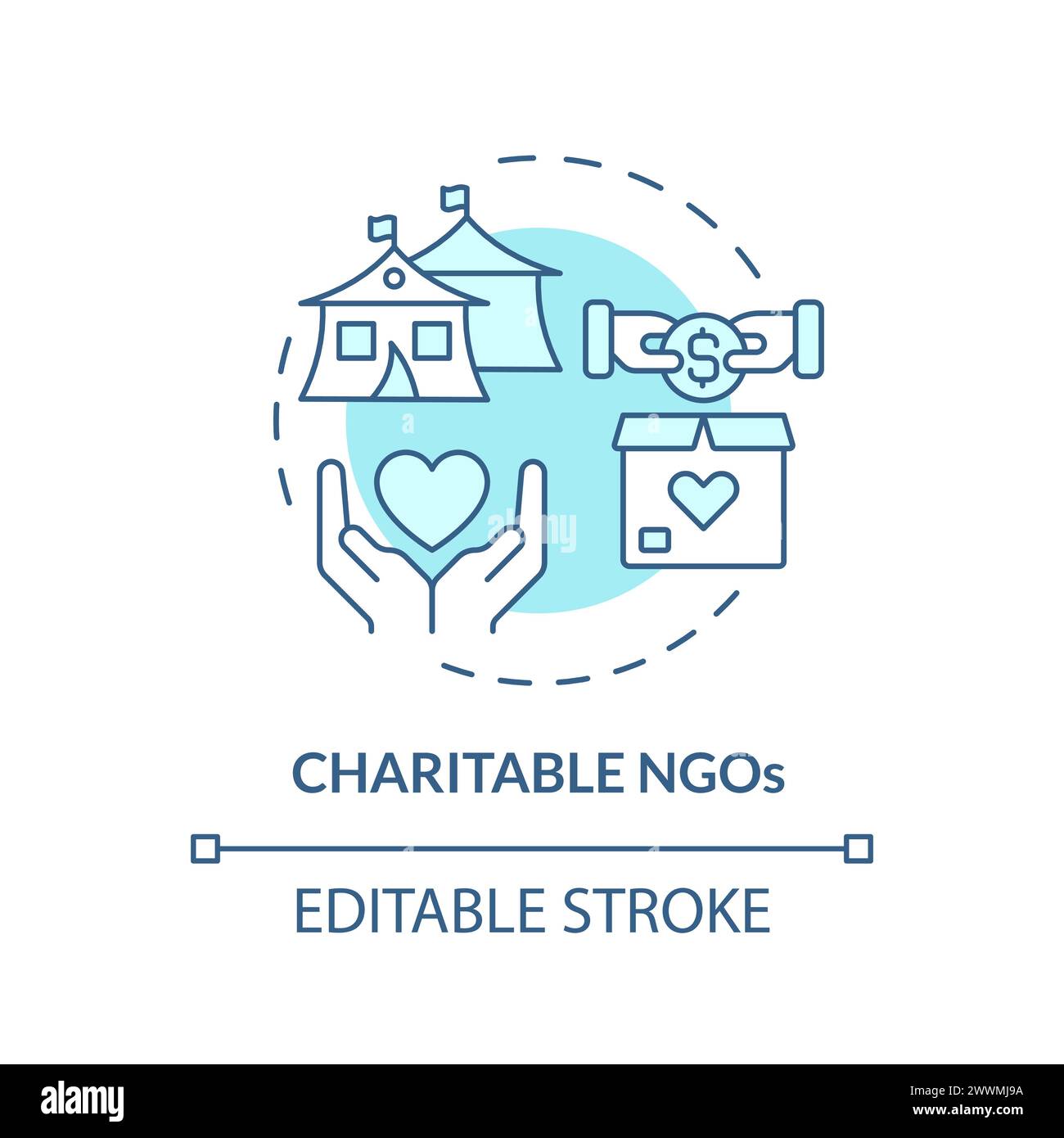 Charitable work work Stock Vector Images - Alamy