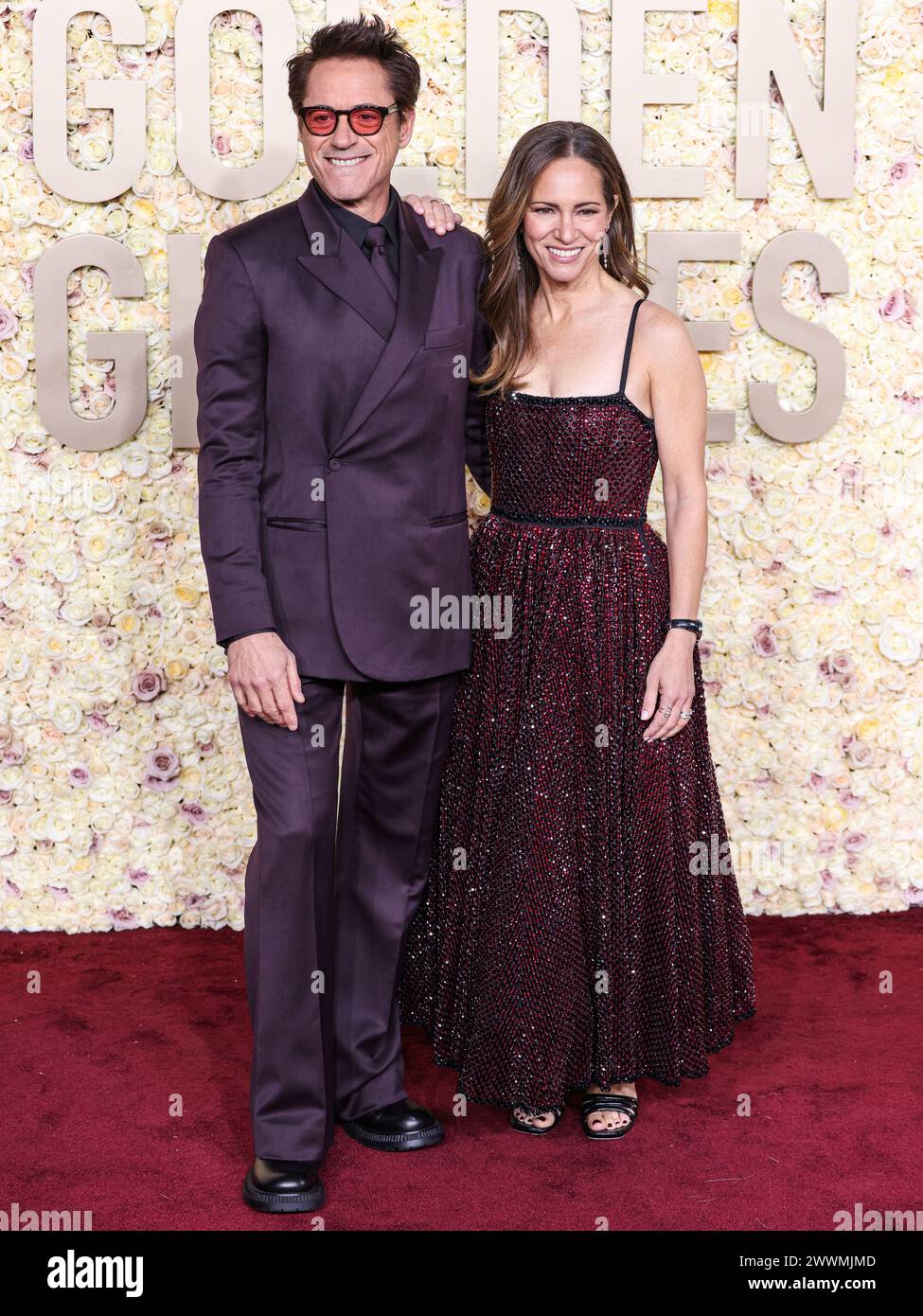 BEVERLY HILLS, LOS ANGELES, CALIFORNIA, USA - JANUARY 07: Robert Downey Jr. and wife Susan ...