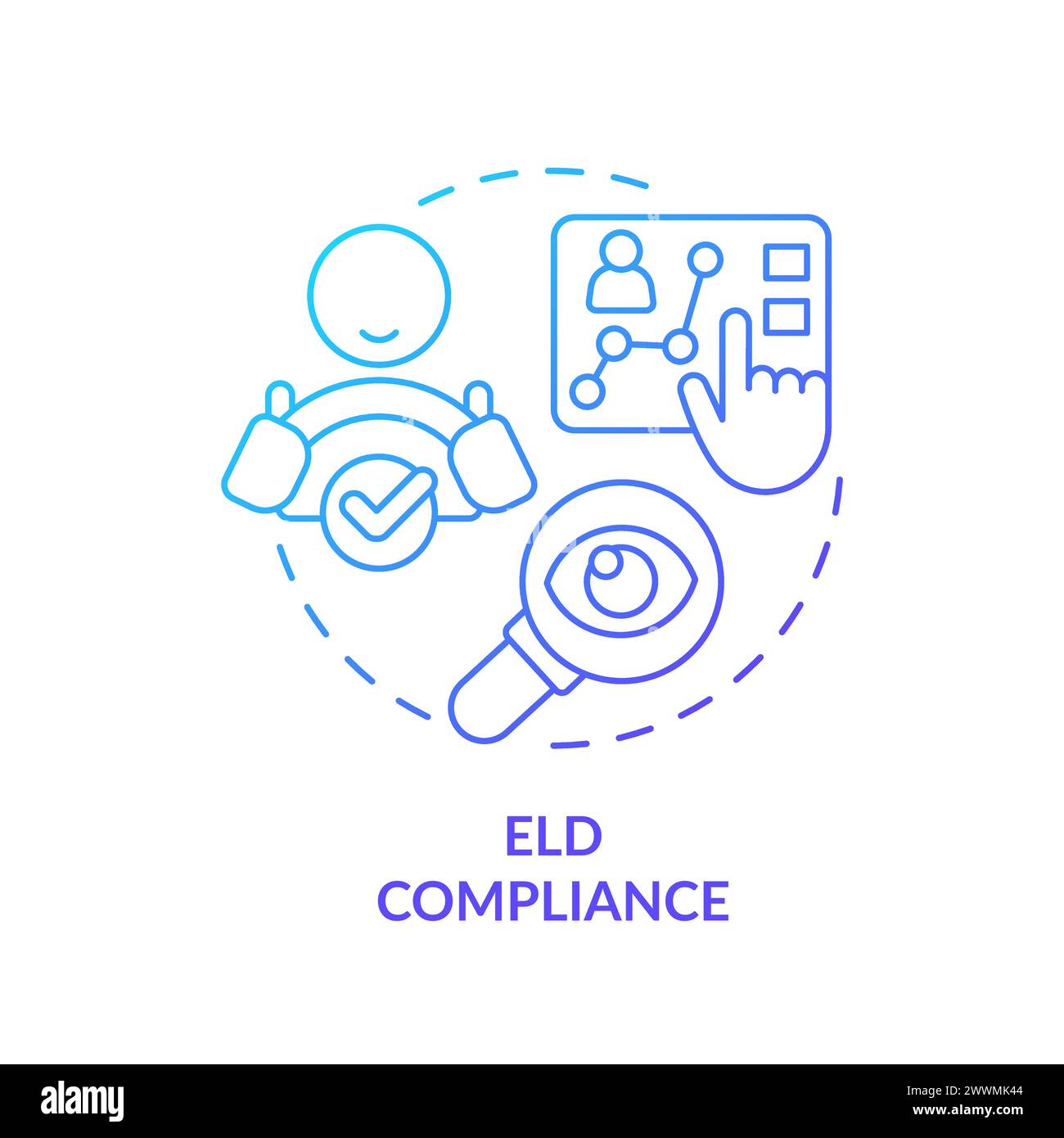 ELD compliance blue gradient concept icon Stock Vector Image & Art - Alamy ELD compliance blue gradient concept icon Stock Vector Image & Art - Alamy