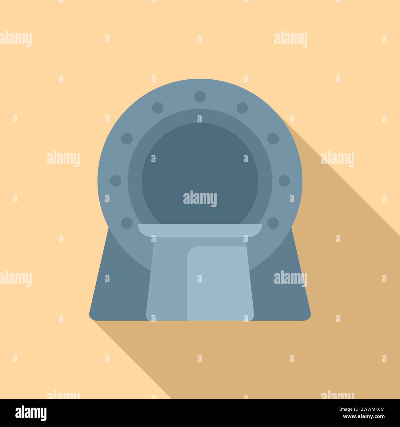 Patient examination icon flat vector. Doctor clinic therapy. Cerebral ...