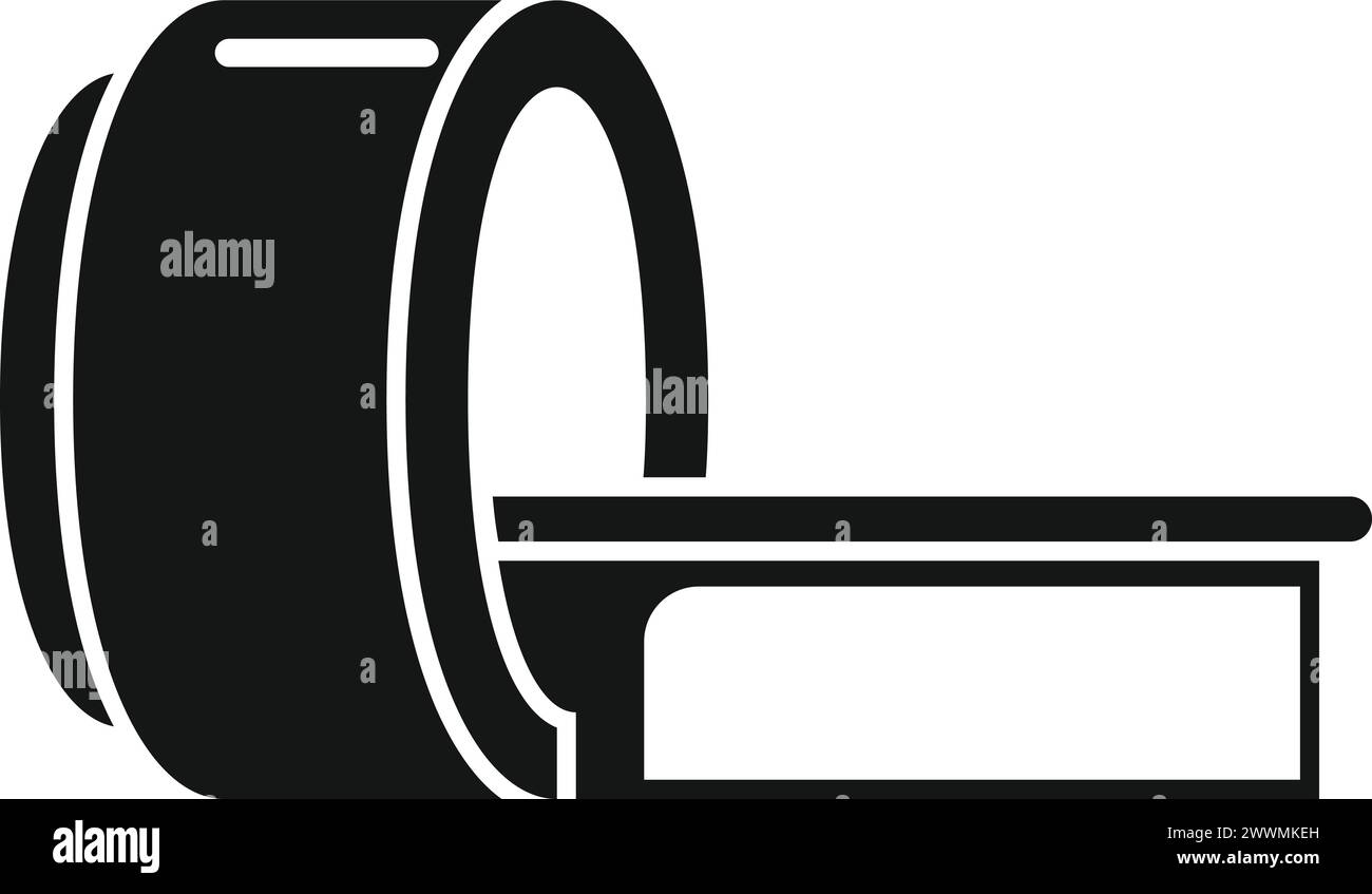 Cancer disease scan icon simple vector. Xray health care. Cerebral ...