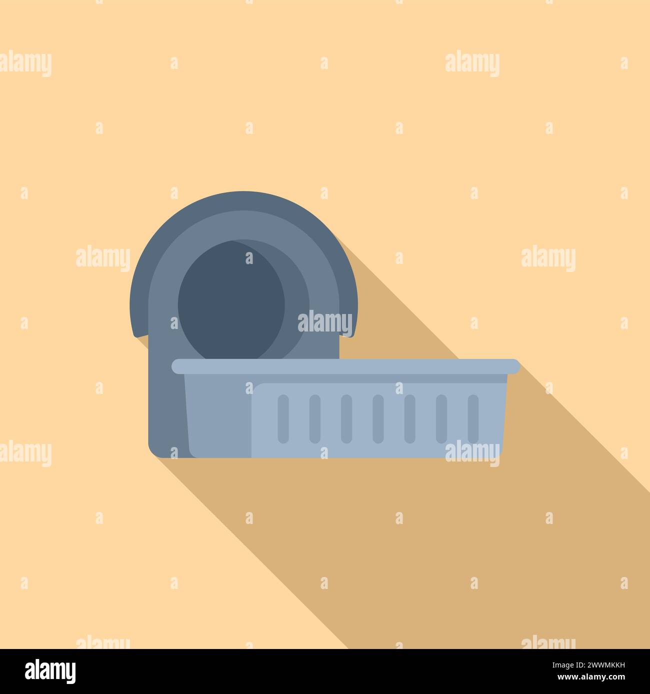 Mri equipment icon flat vector. Cerebral apparatus. Hospital discipline ...