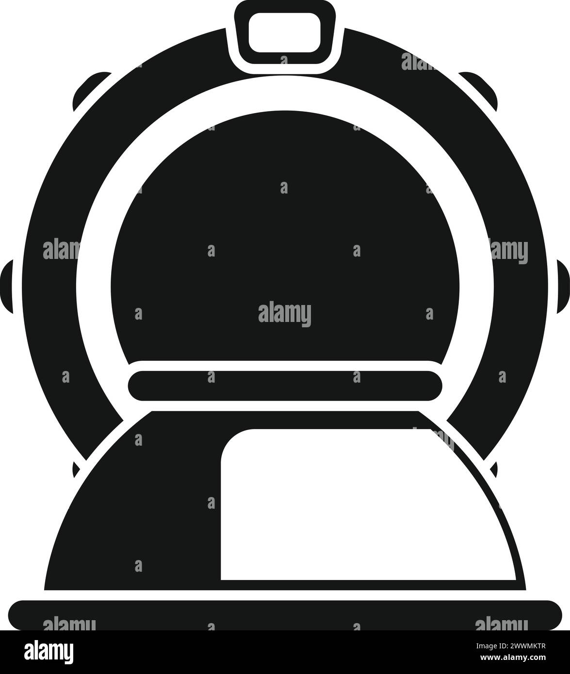Brain magnetic resonance icon simple vector. Xray disease therapy. Exam ...