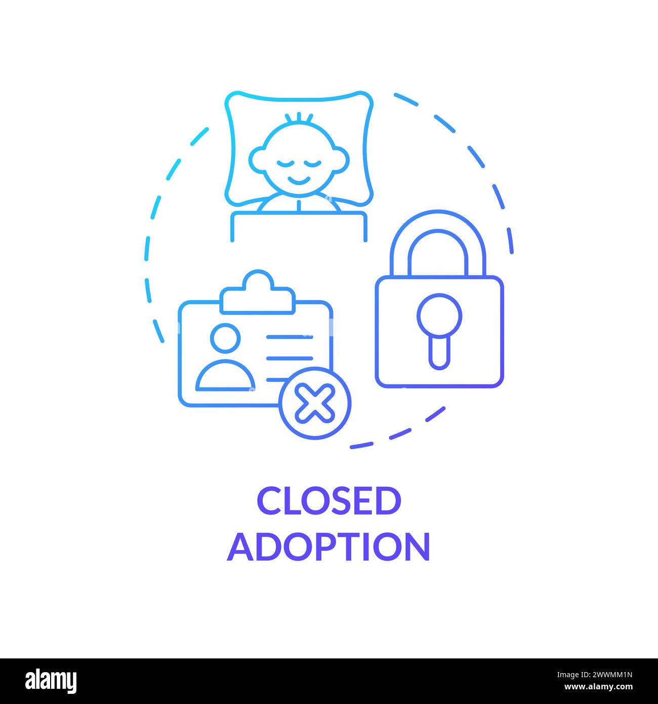 Closed adoption blue gradient concept icon Stock Vector Image & Art - Alamy Closed adoption blue gradient concept icon Stock Vector Image & Art - Alamy