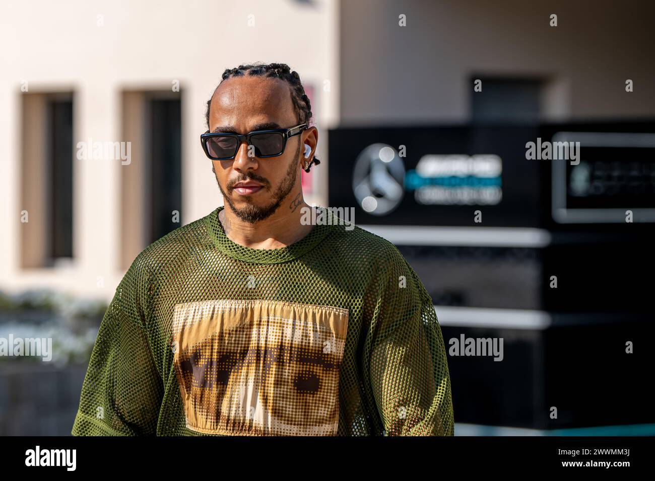 BAHRAIN INTERNATIONAL CIRCUIT, BAHRAIN - FEBRUARY 22: Lewis Hamilton ...