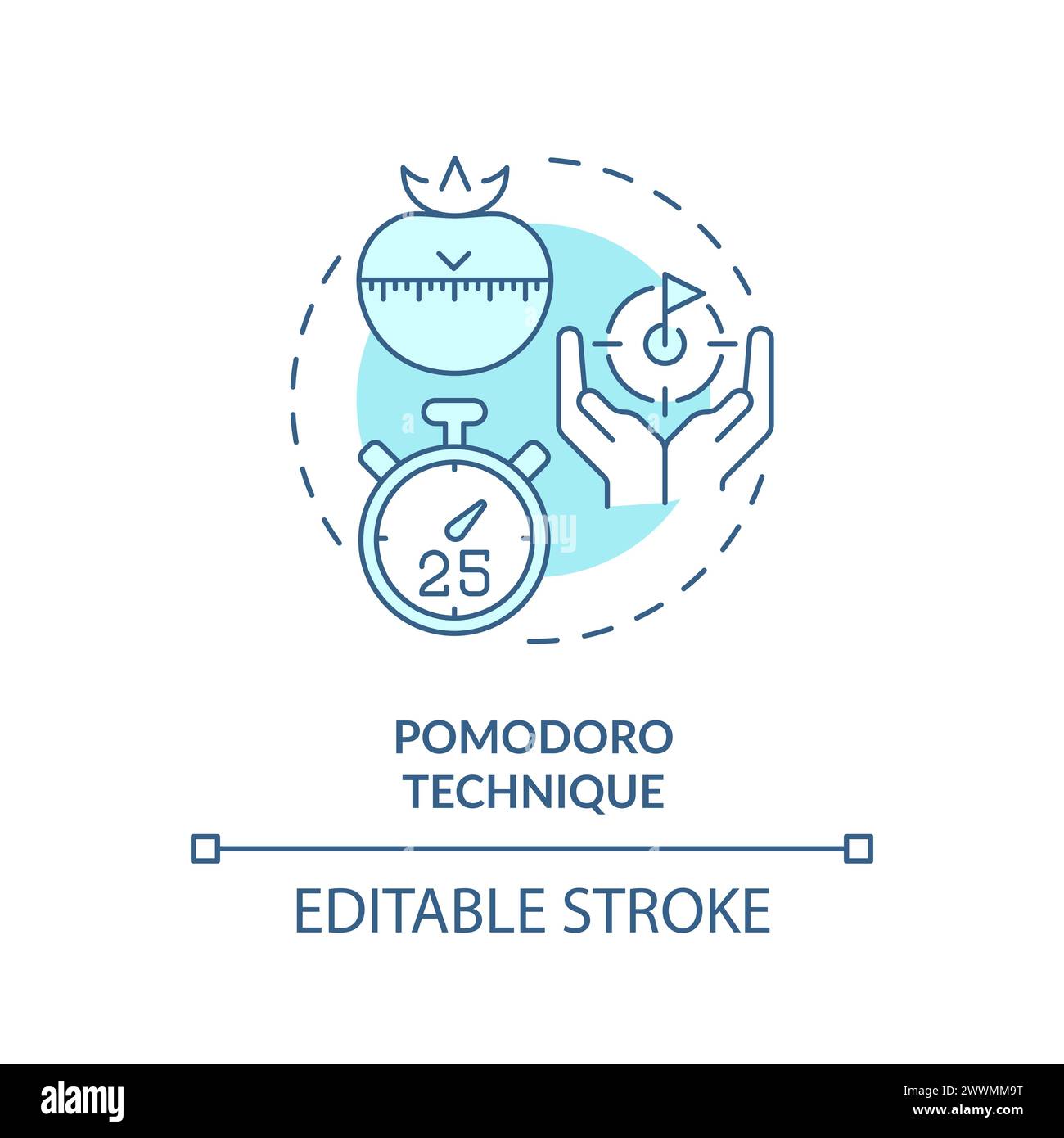 Pomodoro technique soft blue concept icon Stock Vector Image & Art - Alamy Pomodoro technique soft blue concept icon Stock Vector Image & Art - Alamy