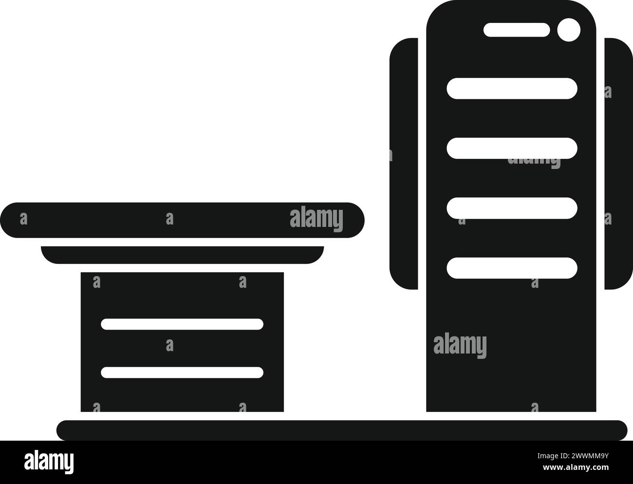 Medical radiology icon simple vector. Diagnostic patient. Cancer ...