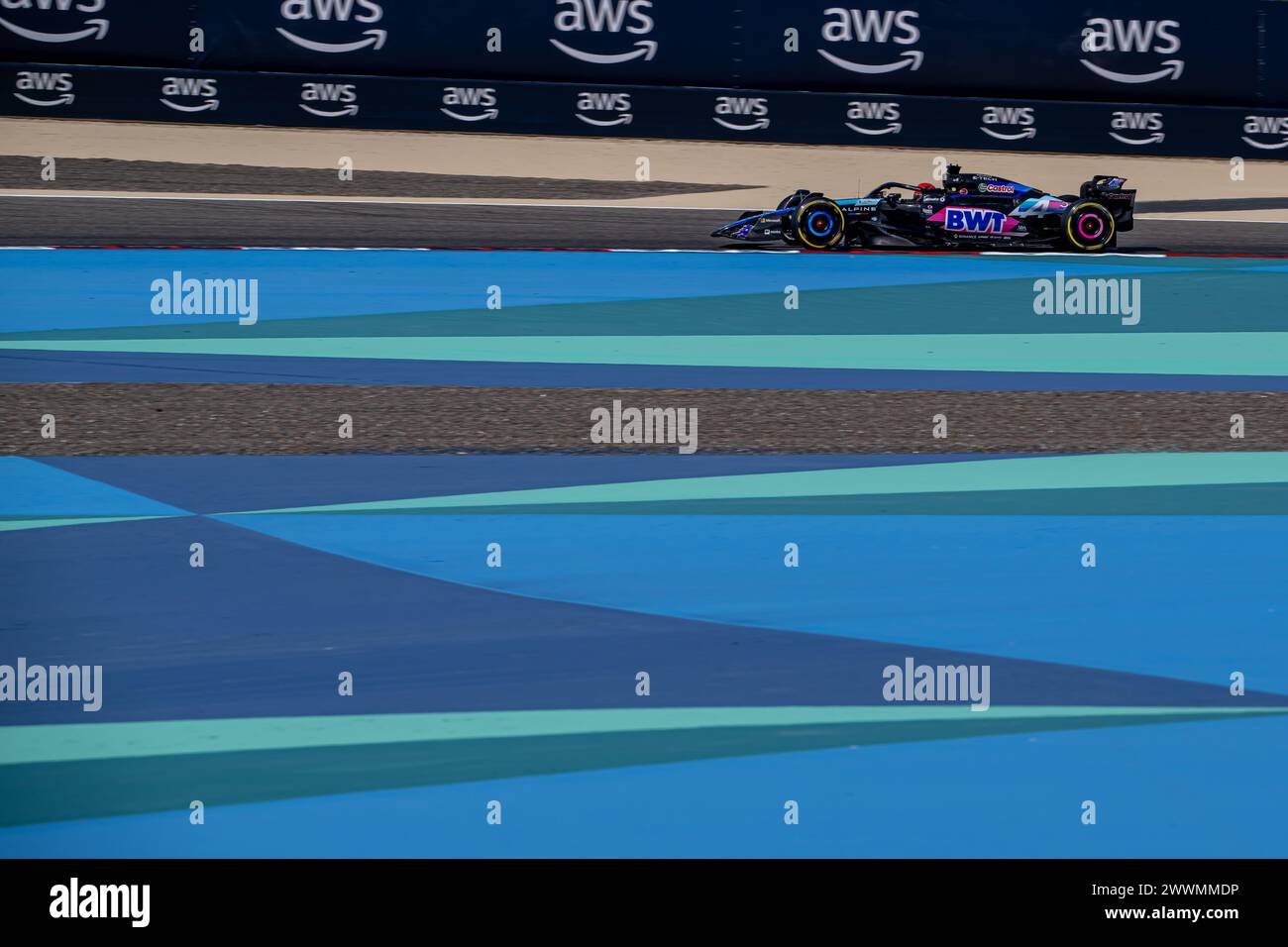 BAHRAIN INTERNATIONAL CIRCUIT, BAHRAIN - FEBRUARY 23: Esteban Ocon ...