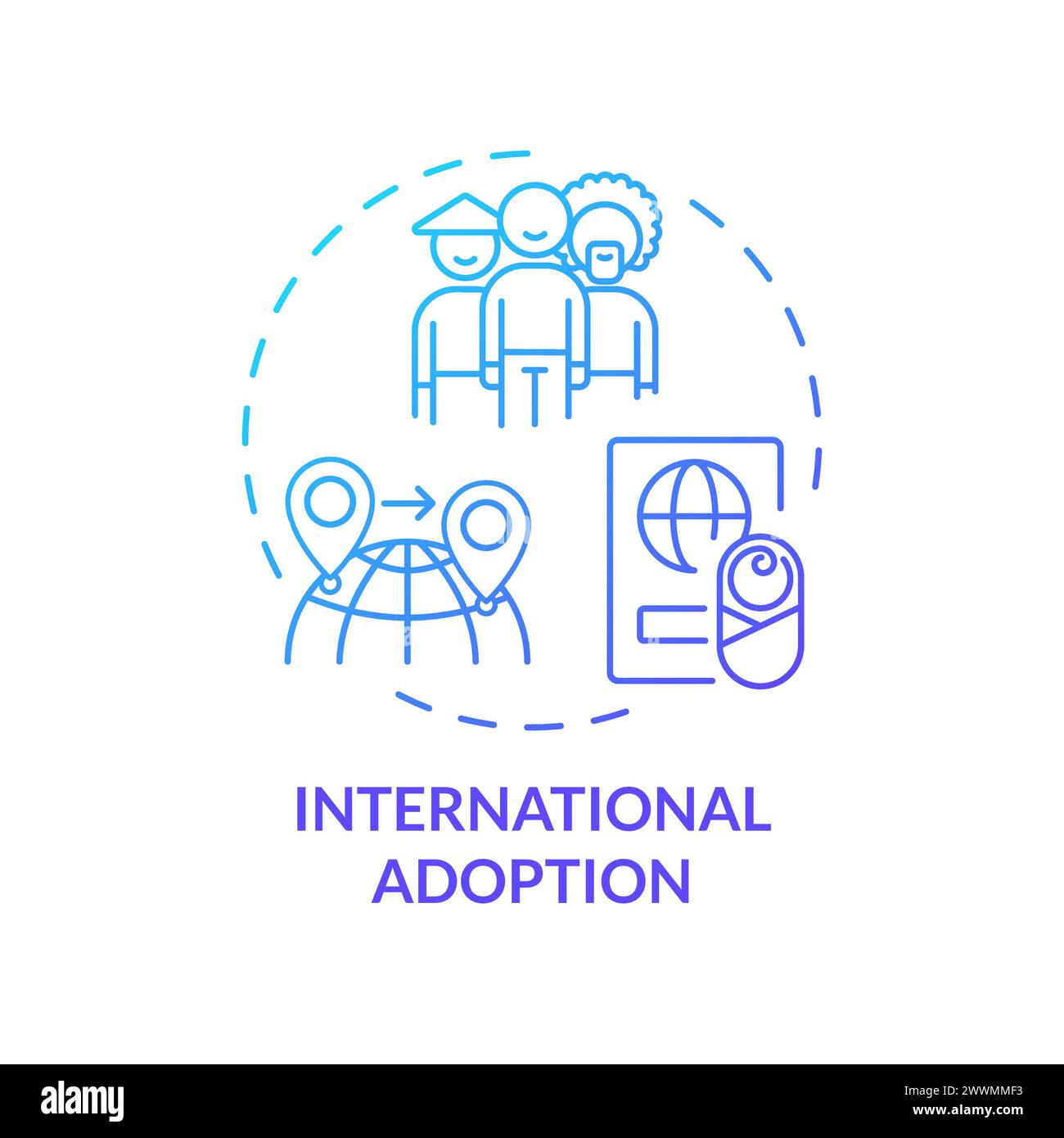 International adoption Stock Vector Images - Alamy
