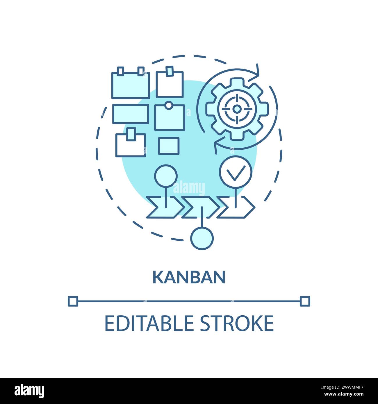 Kanban method soft blue concept icon Stock Vector Image & Art - Alamy Kanban method soft blue concept icon Stock Vector Image & Art - Alamy