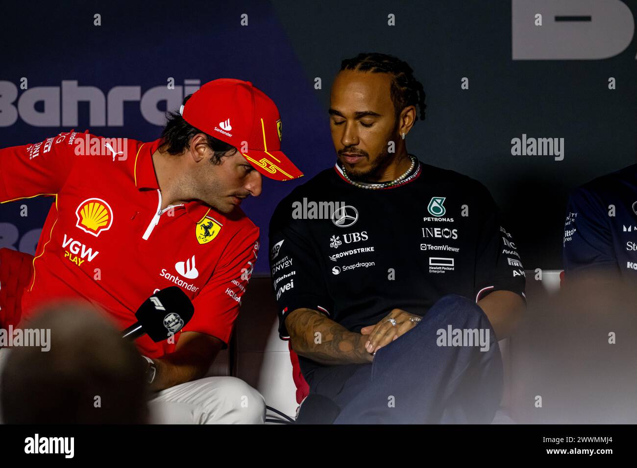 BAHRAIN INTERNATIONAL CIRCUIT, BAHRAIN - FEBRUARY 28: Lewis Hamilton ...