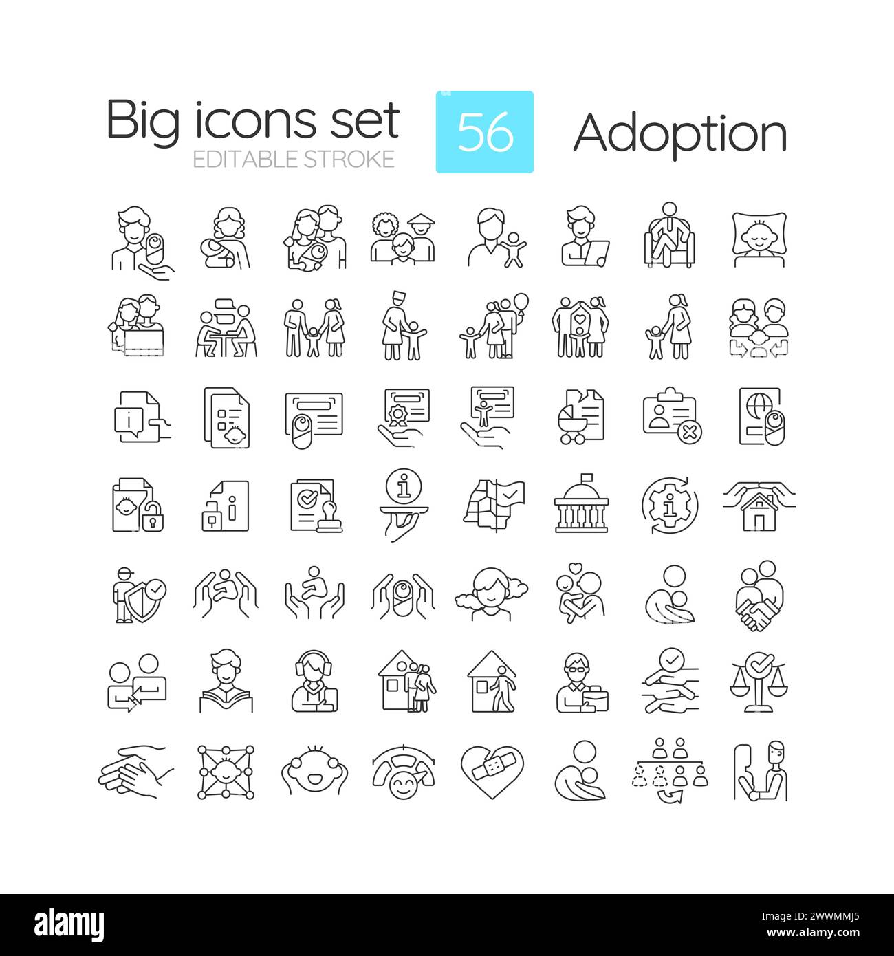 Adoption pack Stock Vector Images - Alamy
