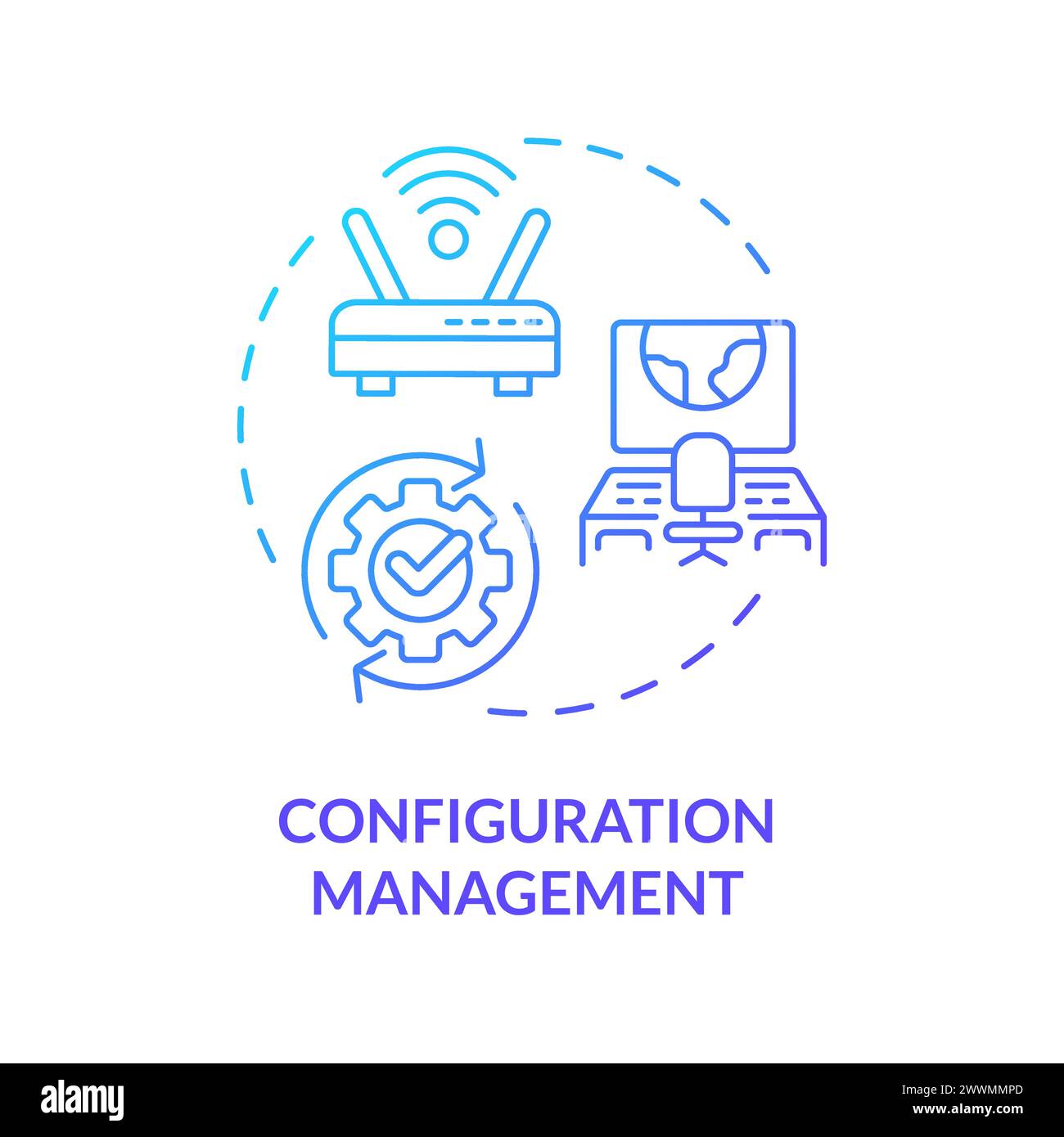 Configuration management blue gradient concept icon Stock Vector Image ... Configuration management blue gradient concept icon Stock Vector Image ...