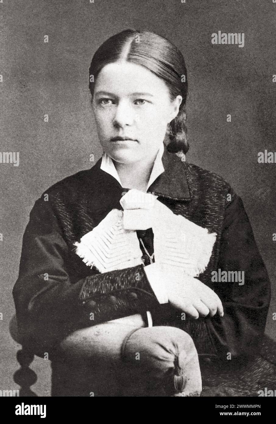 Portrait photograph of writer Selma Lagerlöf (1858-1940), 1881 - Photo ...