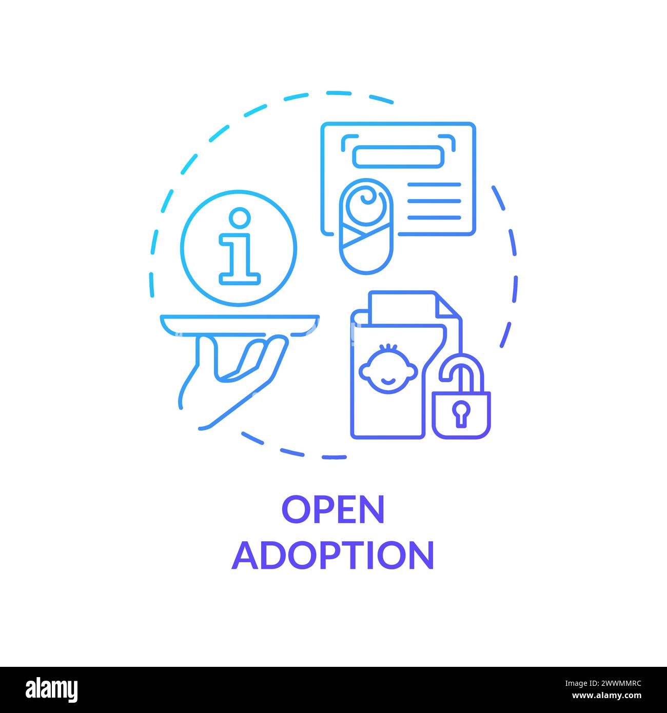 Open adoption blue gradient concept icon Stock Vector Image & Art - Alamy Open adoption blue gradient concept icon Stock Vector Image & Art - Alamy