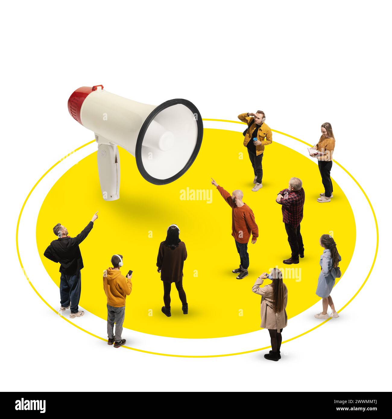 Art performance in front Cut Out Stock Images & Pictures - Alamy