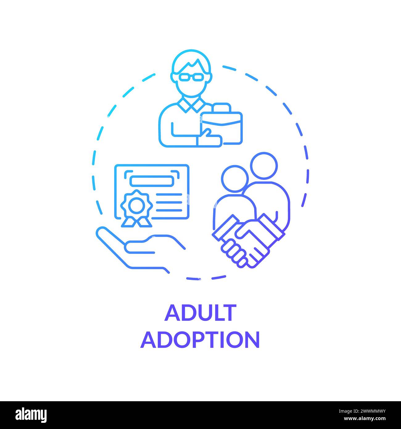 Adult adoption blue gradient concept icon Stock Vector Image & Art - Alamy Adult adoption blue gradient concept icon Stock Vector Image & Art - Alamy