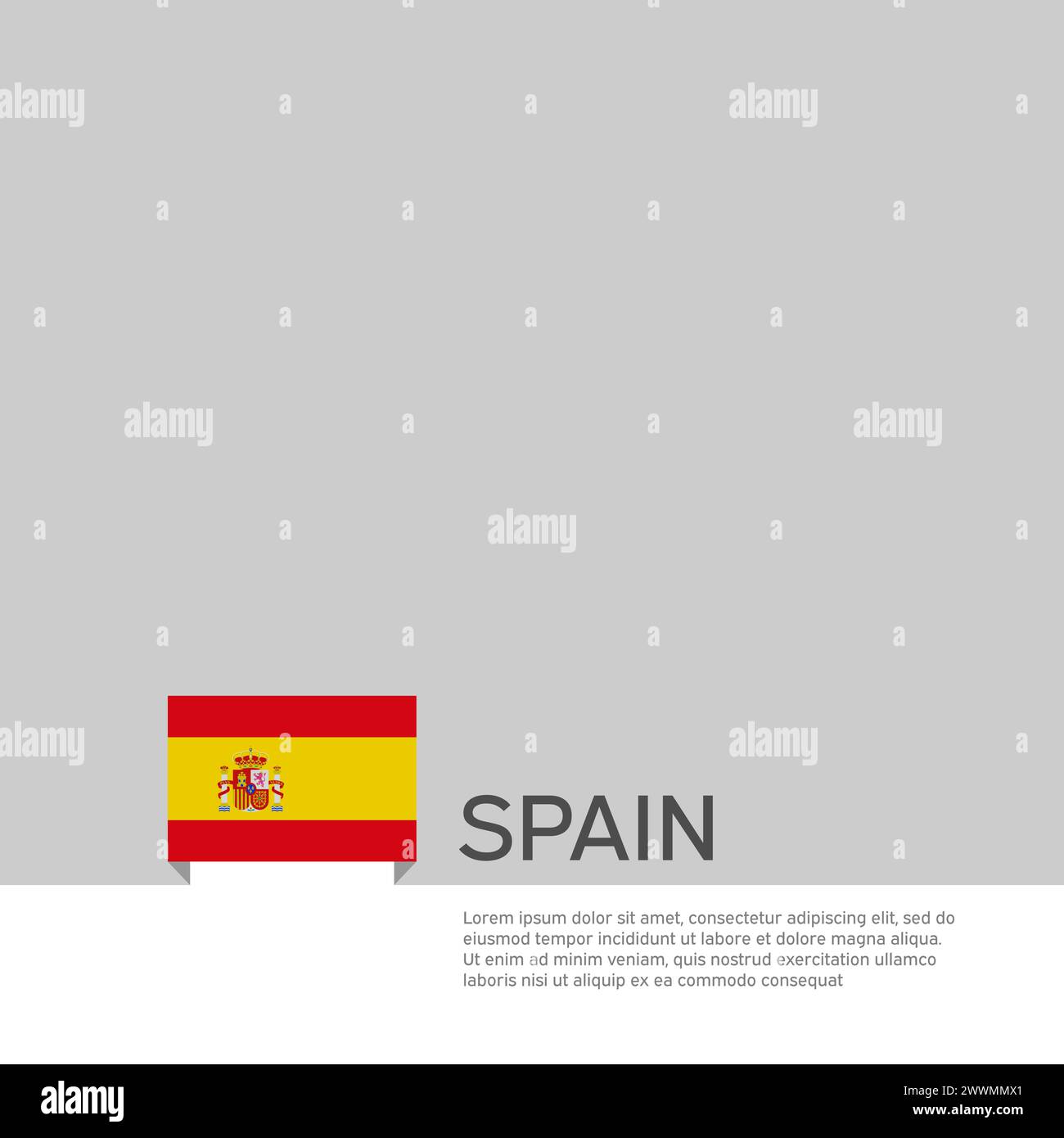 Spain flag background. State patriotic spanish banner, cover. Document ...