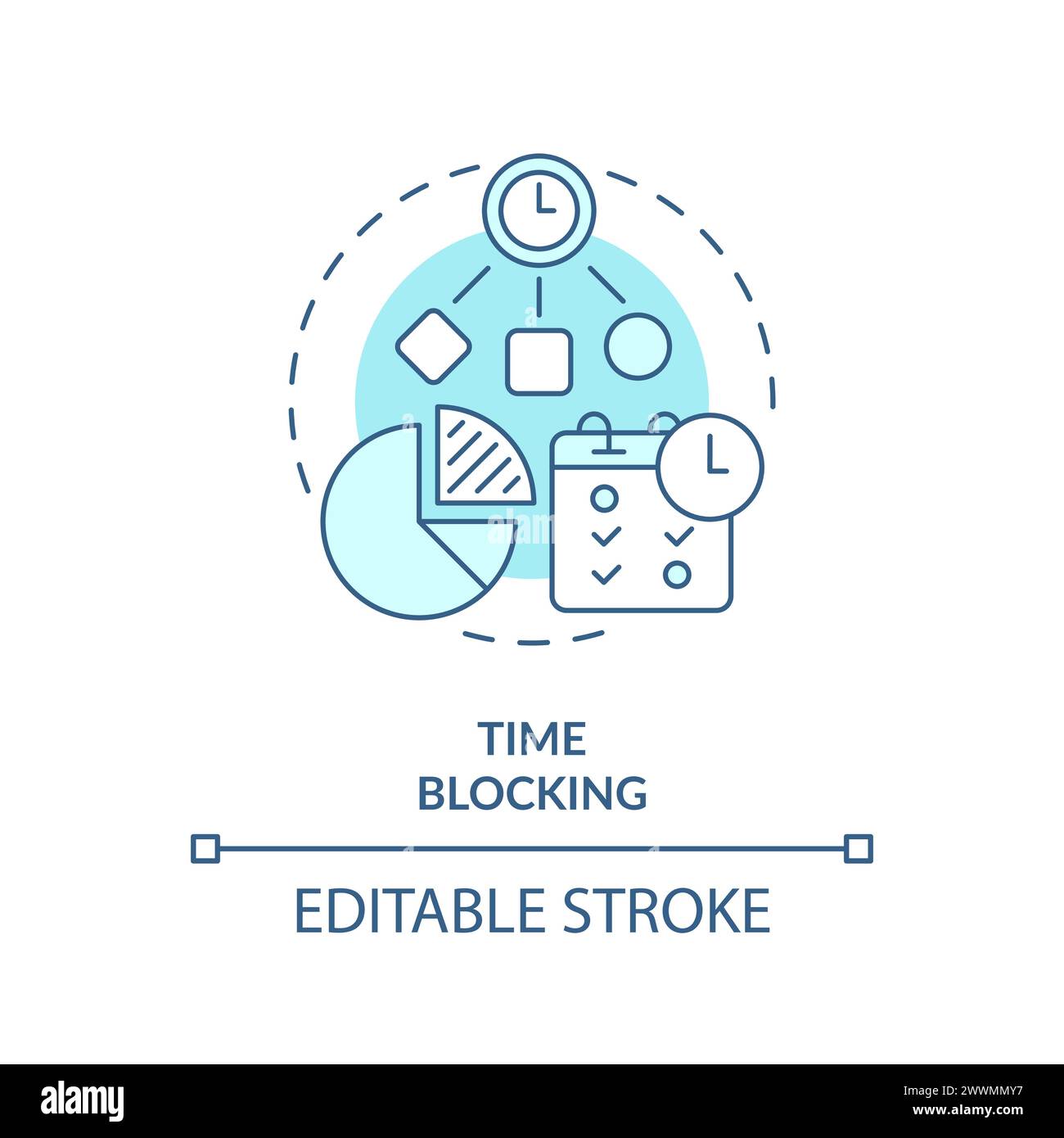 Time blocking soft blue concept icon Stock Vector Image & Art - Alamy Time blocking soft blue concept icon Stock Vector Image & Art - Alamy