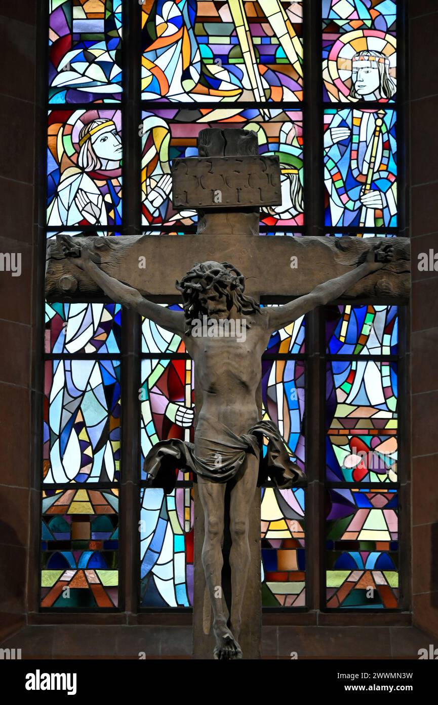 Kruzifix in einer katholischen Kirche Themenfoto vom 22.03.2024. Das ...