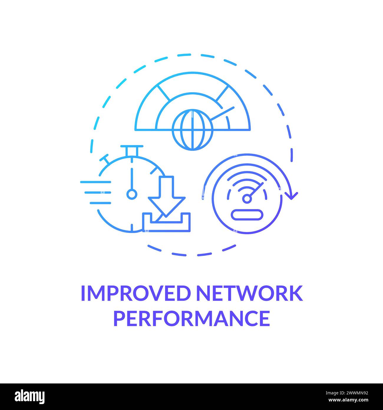 Network performance monitoring Stock Vector Images - Alamy