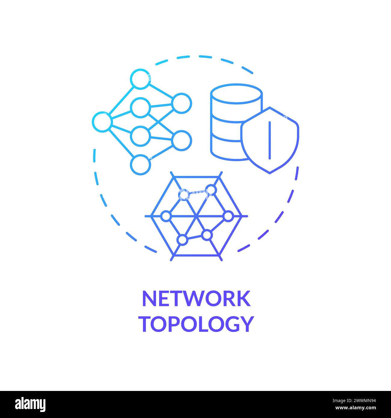 Network topology blue gradient concept icon Stock Vector Image & Art ... Network topology blue gradient concept icon Stock Vector Image & Art ...