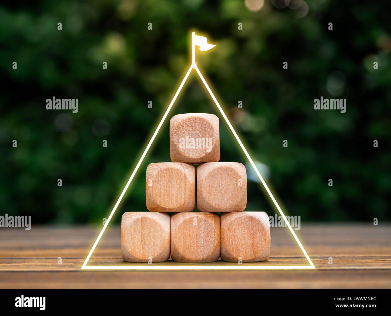 Triangle of success, business growth process, sustainable ...