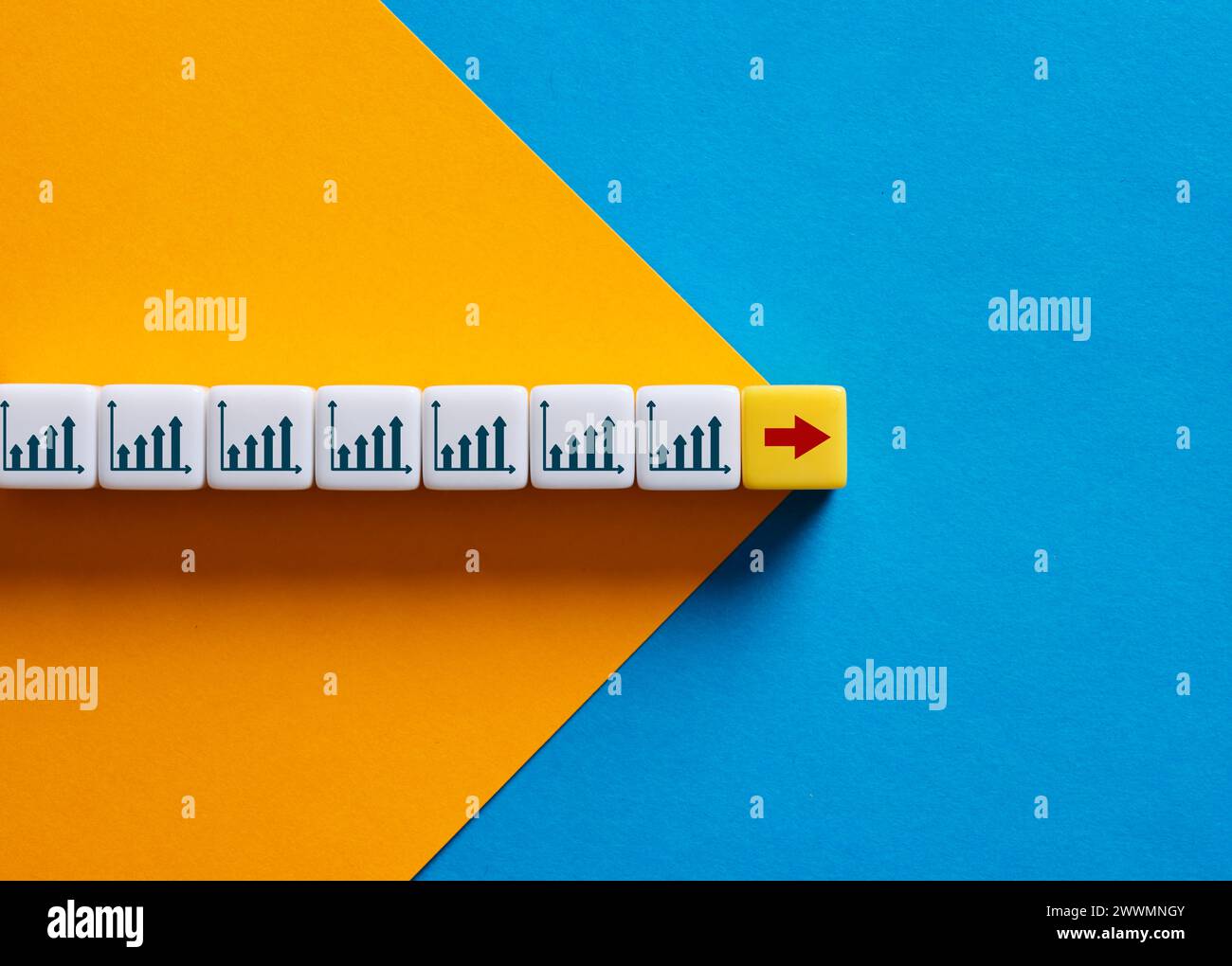 Increasing business profits. Financial performance and growing return ...