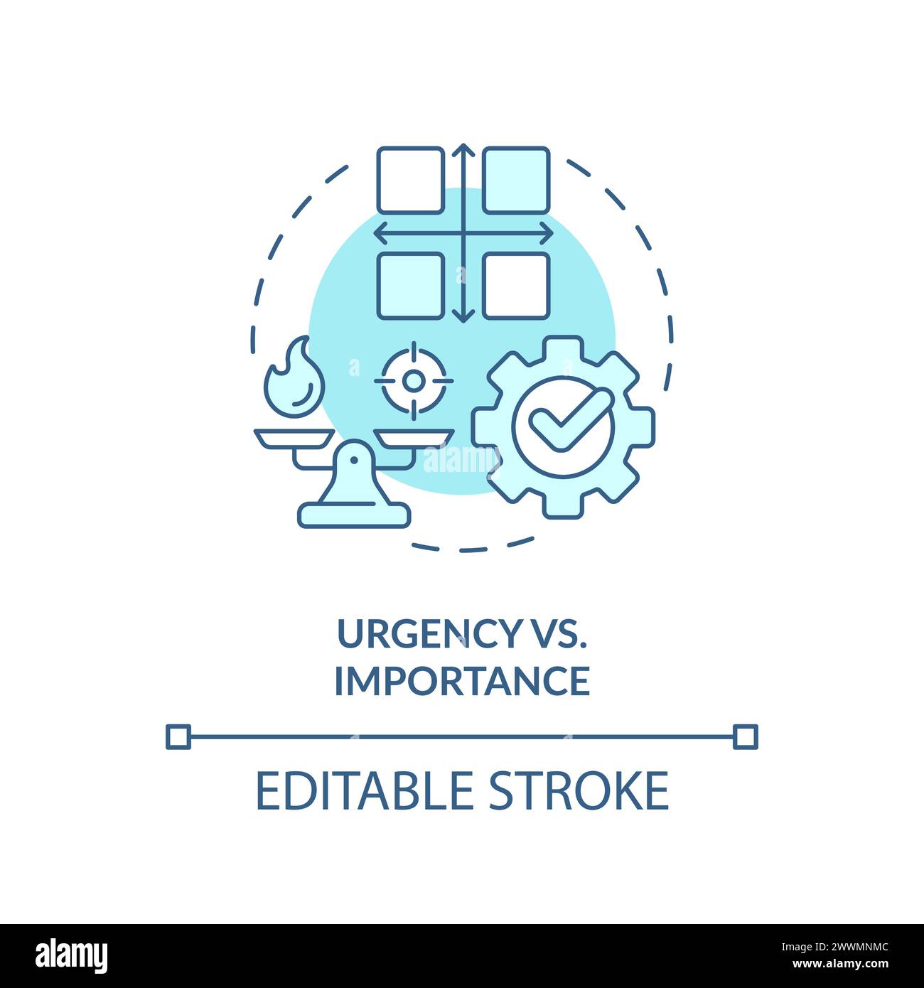 Urgency vs importance Stock Vector Images - Alamy