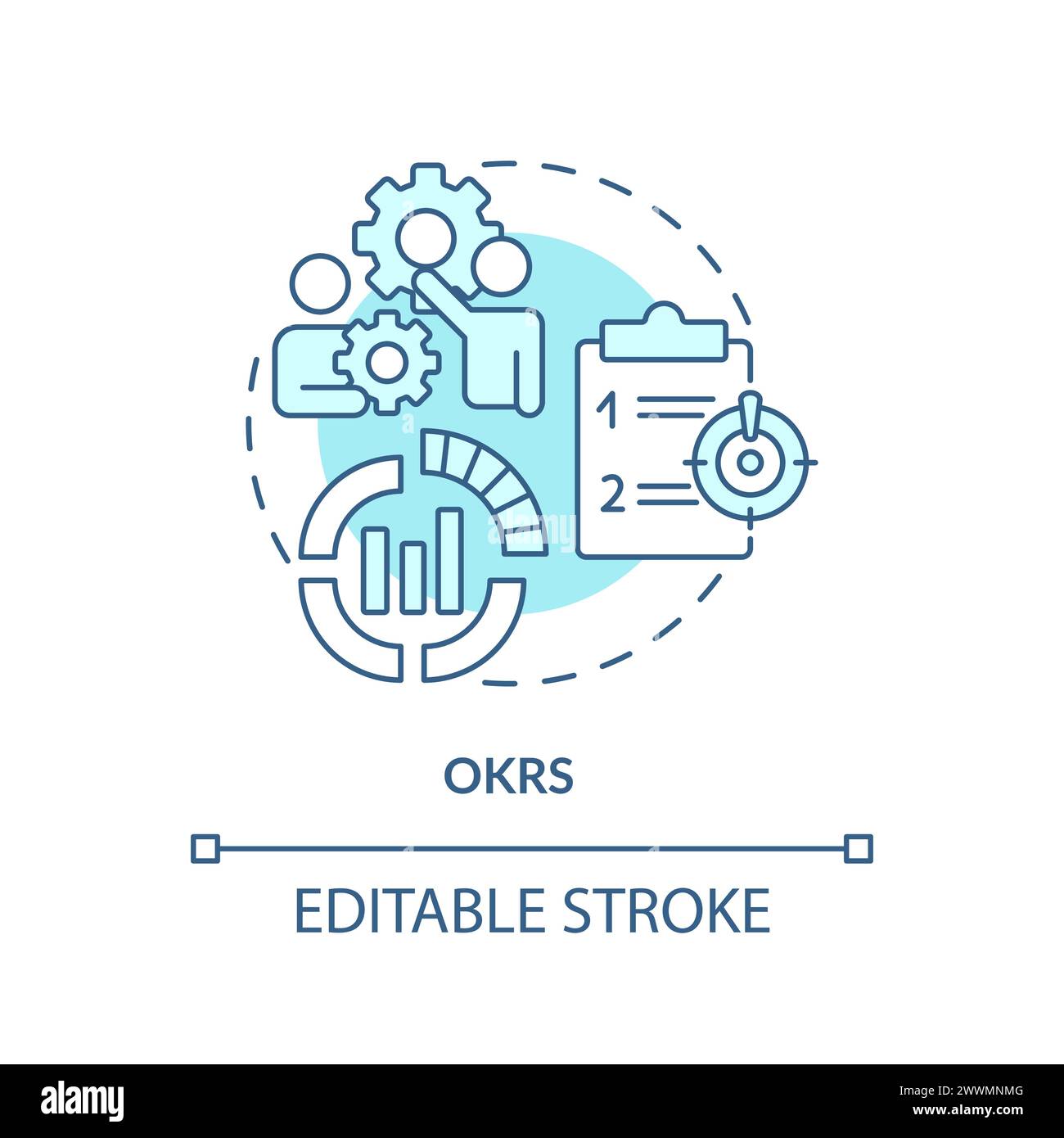 Setting blue icon pack Stock Vector Images - Alamy