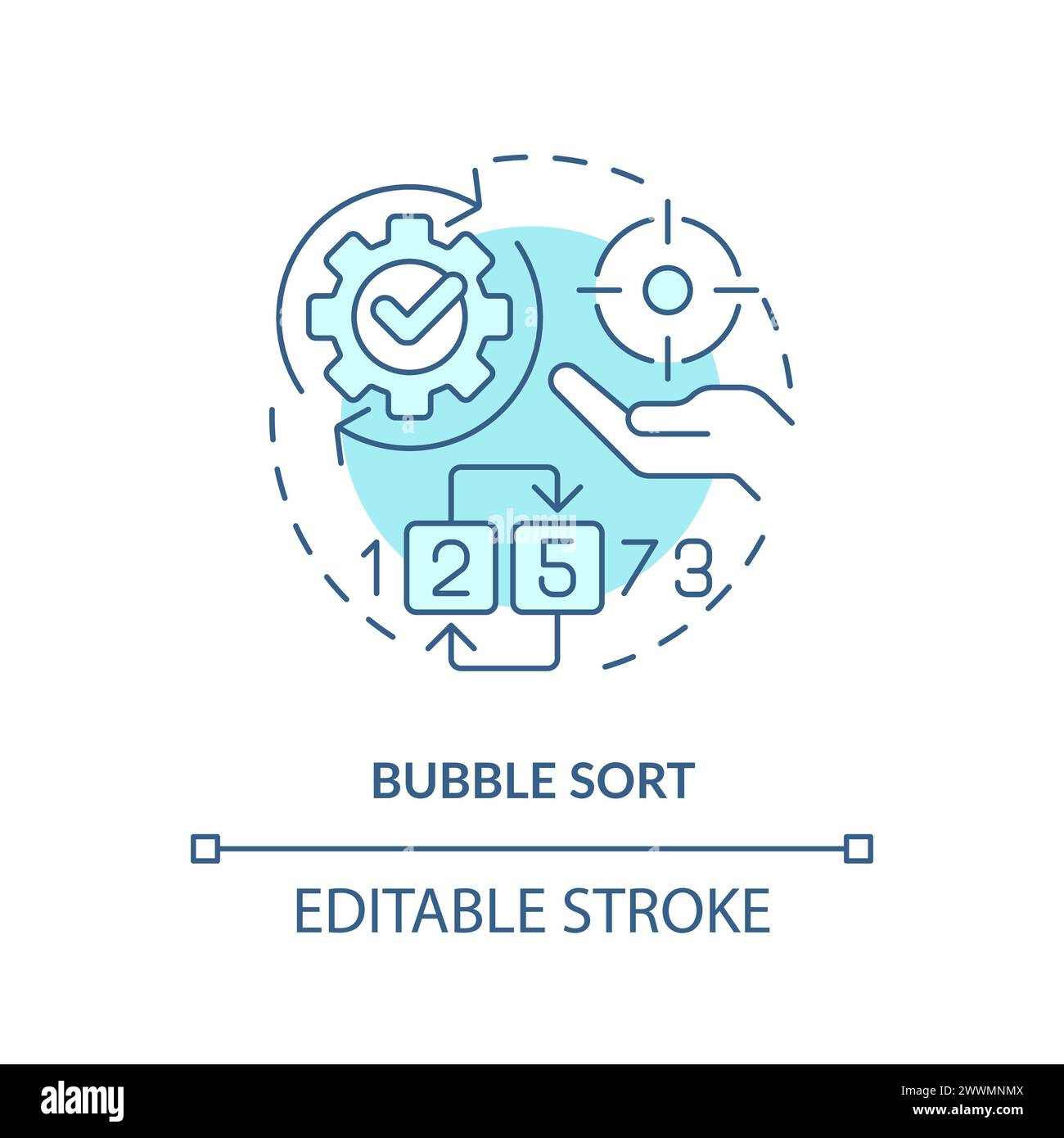 Bubble sort method soft blue concept icon Stock Vector Image & Art - Alamy Bubble sort method soft blue concept icon Stock Vector Image & Art - Alamy