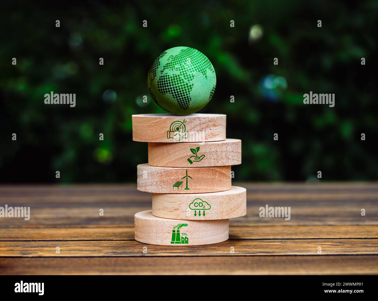 Green life sustainability, environment responsibility concept. 3d Green ...