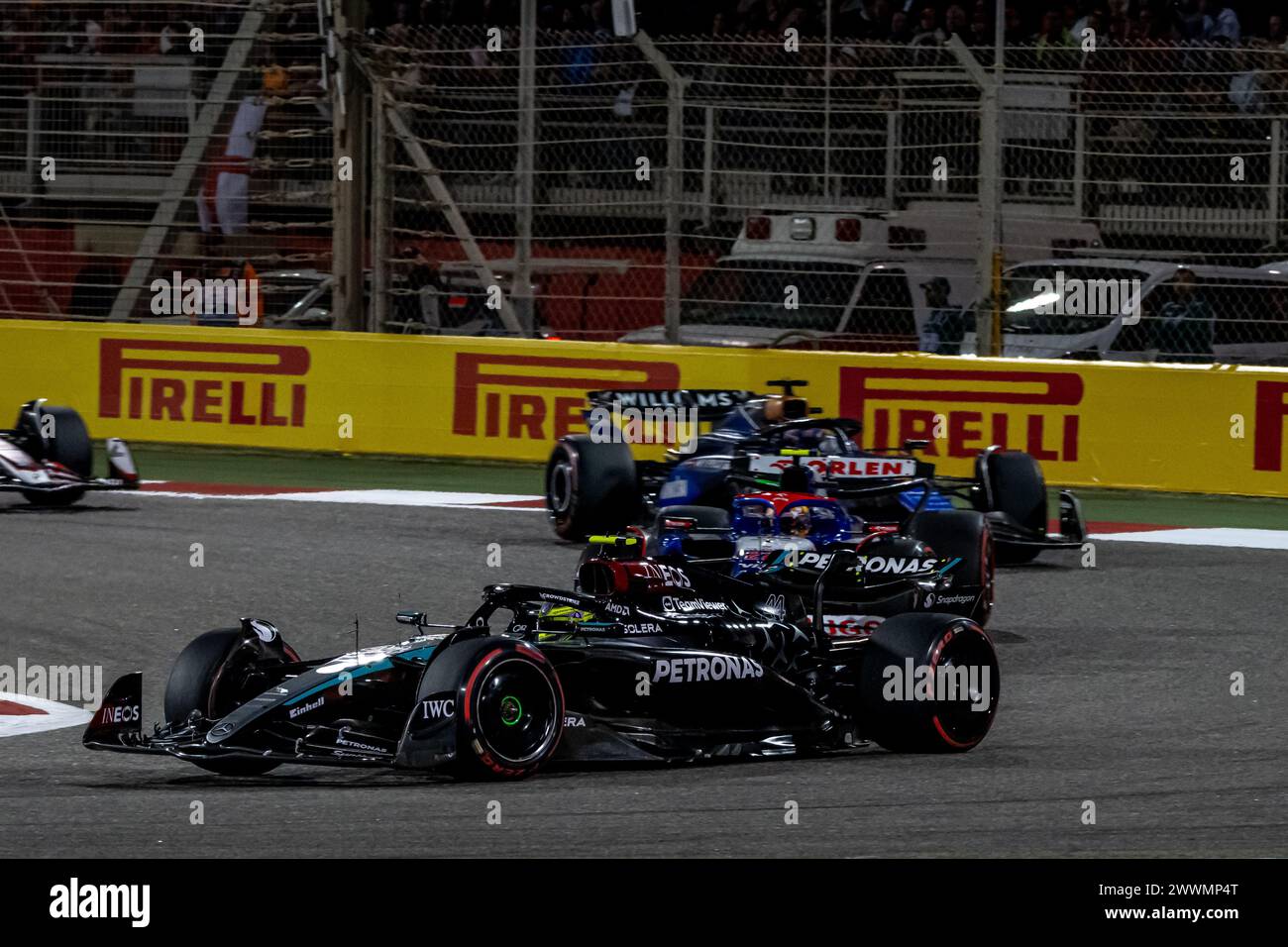 BAHRAIN INTERNATIONAL CIRCUIT, BAHRAIN - MARCH 02: Lewis Hamilton ...