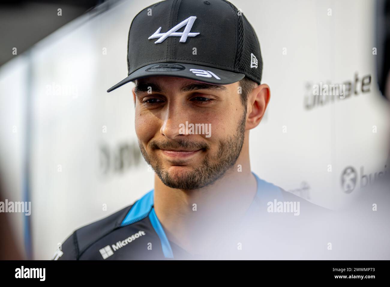 JEDDAH CORNICHE CIRCUIT, SAUDI ARABIA - MARCH 06: Esteban Ocon, Alpine A523 during the Saudi ...