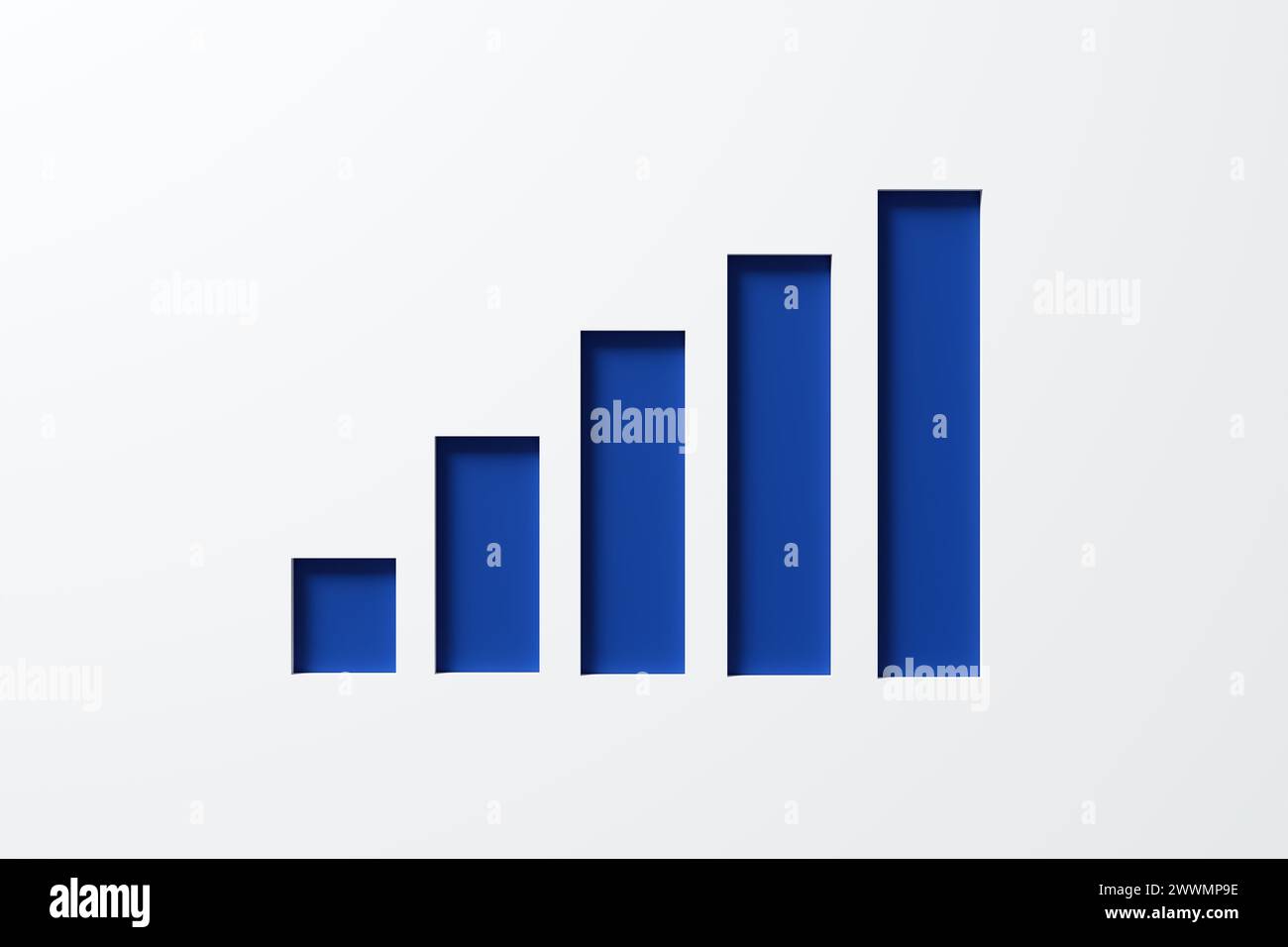 Growth and improvement concept. Ascending or increasing bar chart or ...