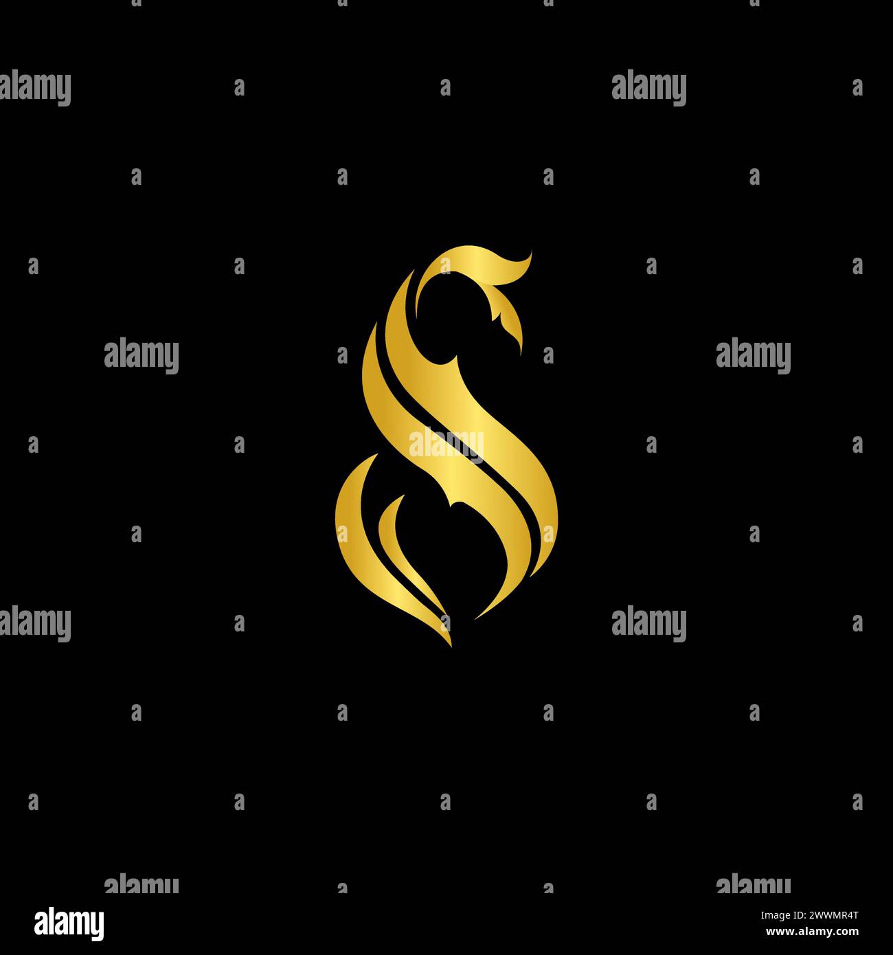 Ornate logo Stock Vector Images - Alamy