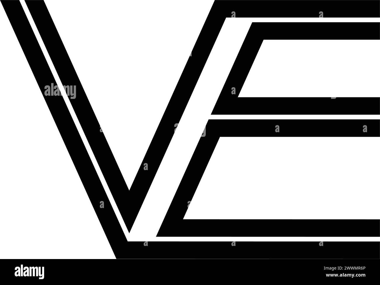 VE letter logo vector illustration design Stock Vector Image & Art - Alamy